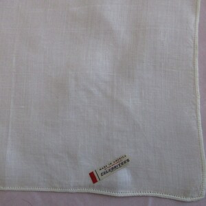 T Monogram Hanky Vintage Pale Cream Embroidery on White Linen Wedding ...
