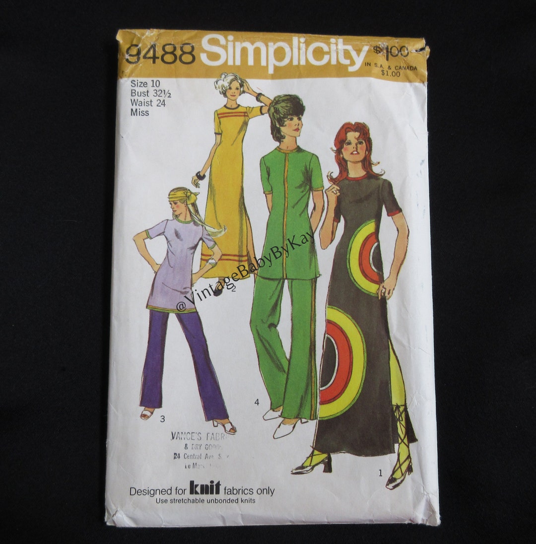 Simplicity 9488 Size 10 Adult Woman Sewing Pattern, Sheath Dress or ...