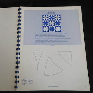 Tennessee Quilting, Book of 37 Designs Plus Patterns, Vintage 80s Quilt ...
