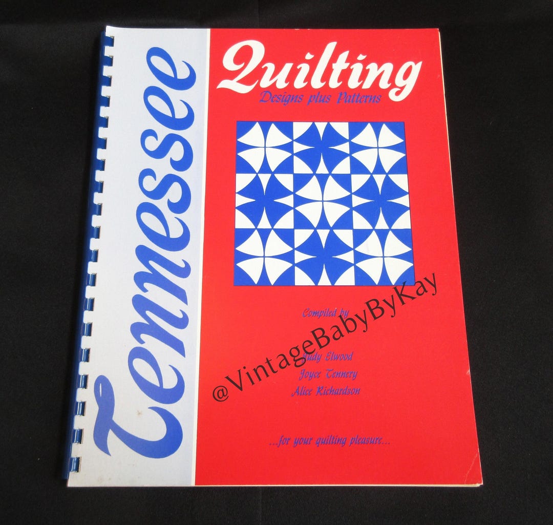 Tennessee Quilting, Book of 37 Designs Plus Patterns, Vintage 80s Quilt ...