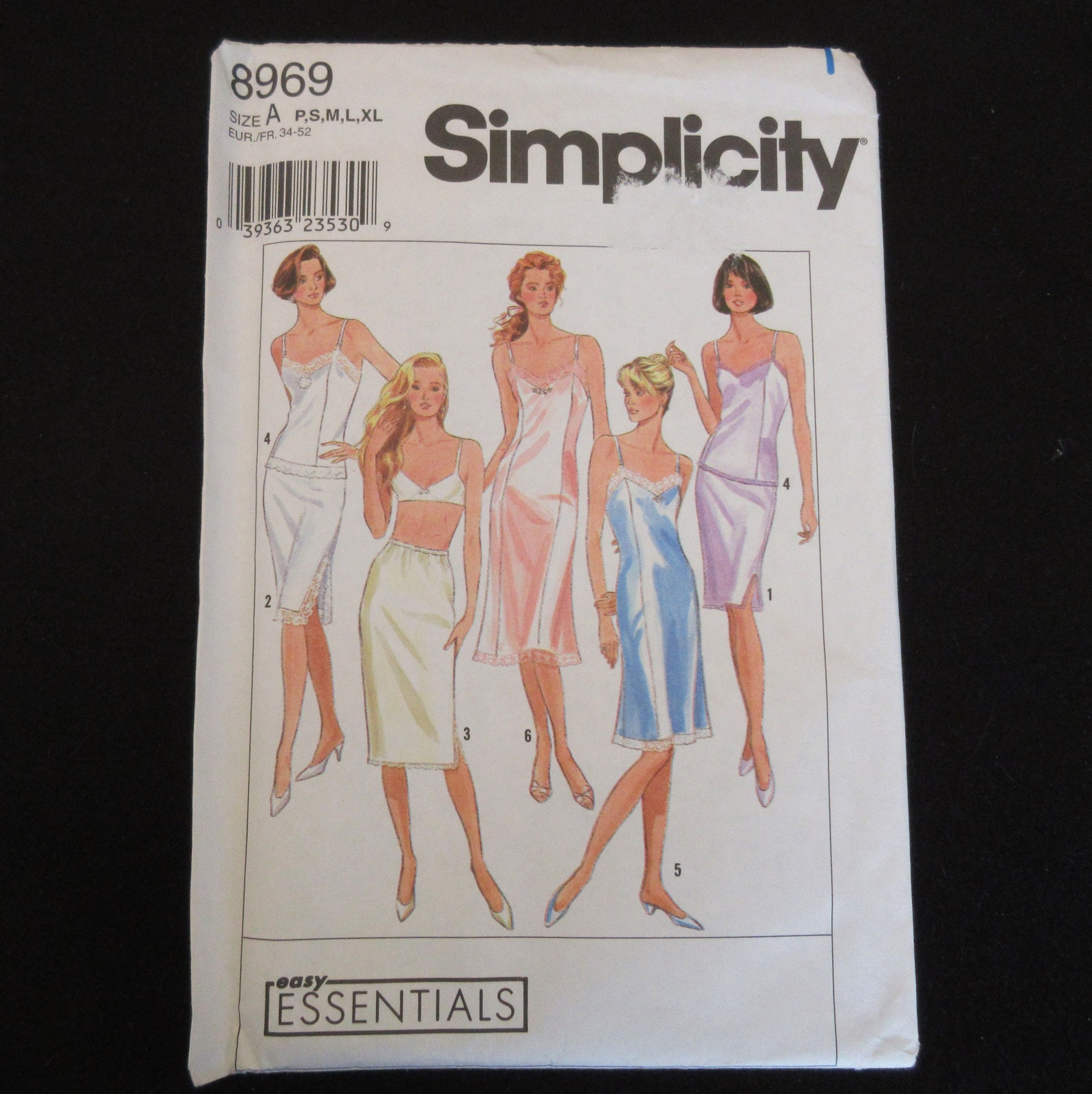 Simplicity 8969 OR 9374 Slip Half Slip and Camisole Adult - Etsy