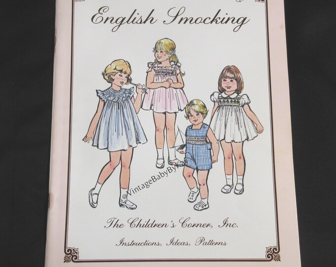 English Smocking Book by Children's Corner, Smocked Clothes Reference ...