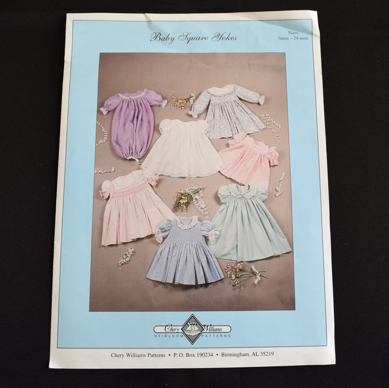 Chery Williams Baby Square Yokes Size 3 24 Months Sewing - Etsy