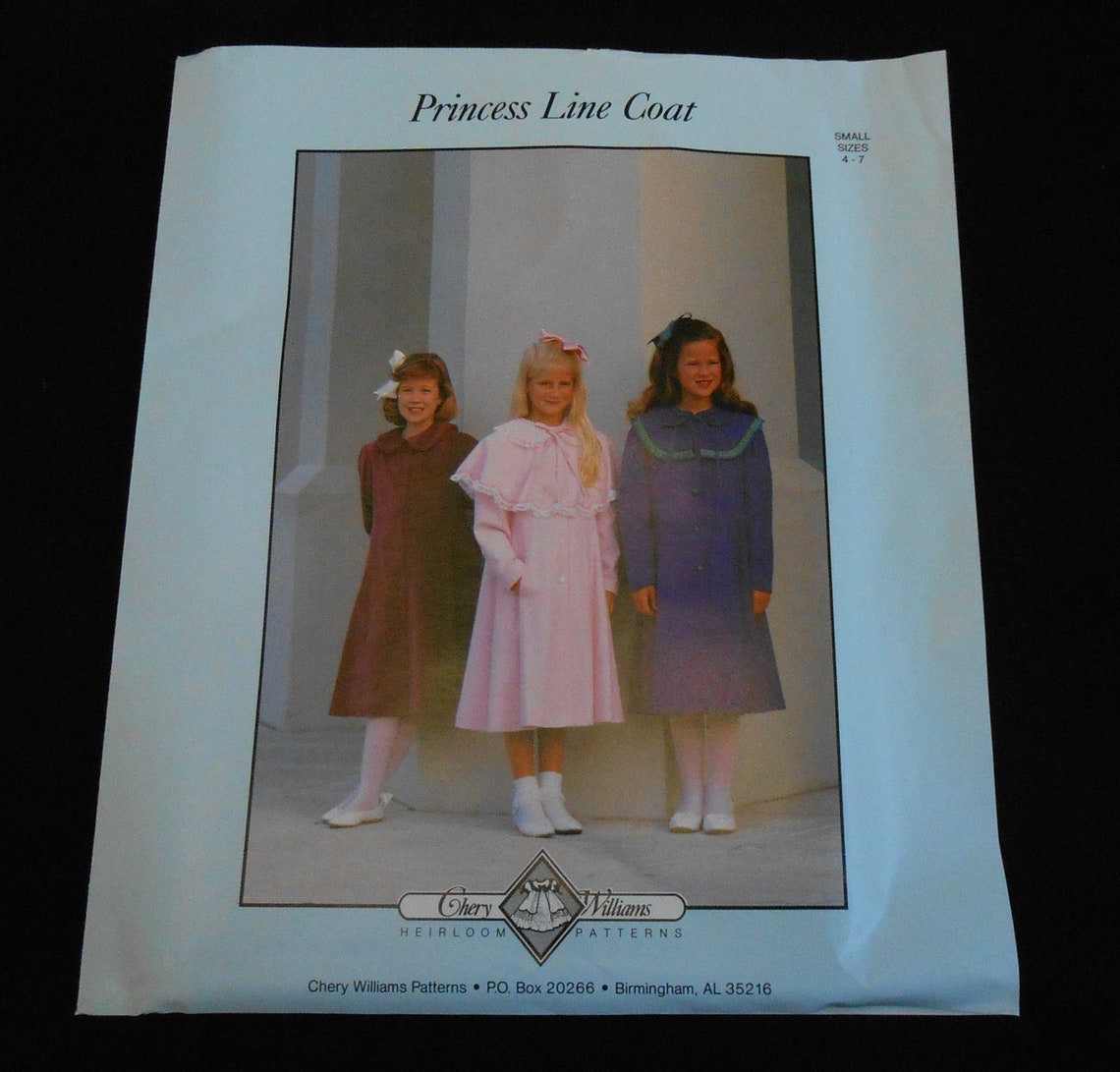 Chery Williams Princess Line Coat Size Small 4 7 Lined - Etsy