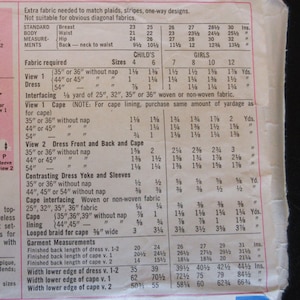 Simplicity 8719 Size 6 Child Sewing Pattern 1970s Dressy A-line Dress W ...