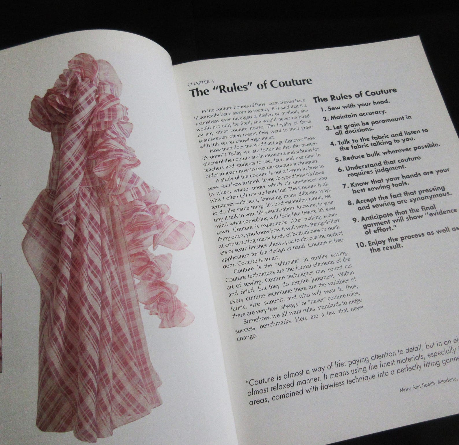 Palmer/pletsch Couture the Art of Fine Sewing Book by Roberta Carr ...