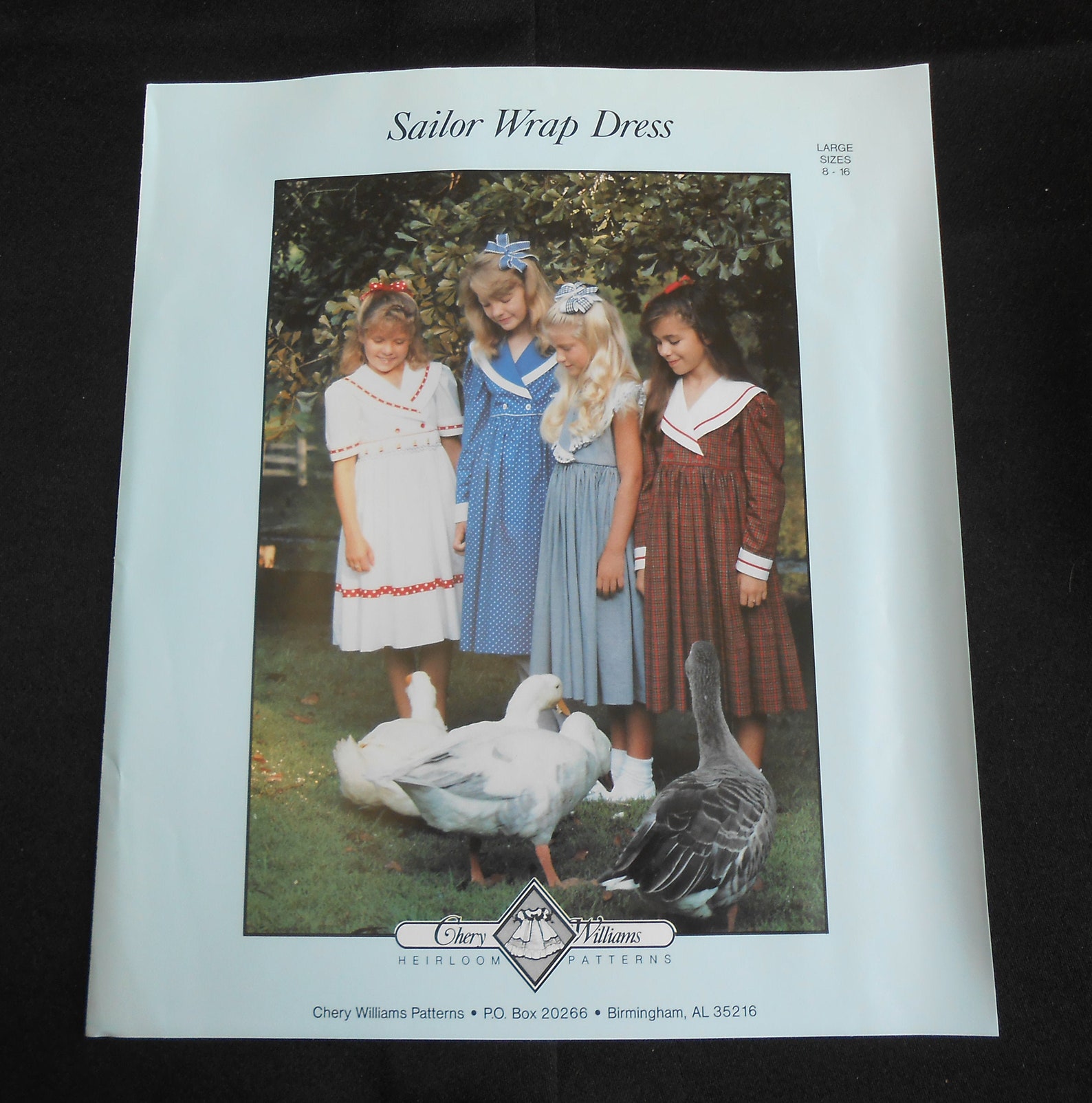 Chery Williams Pattern Sailor Wrap Dress Large Size 8 16 - Etsy