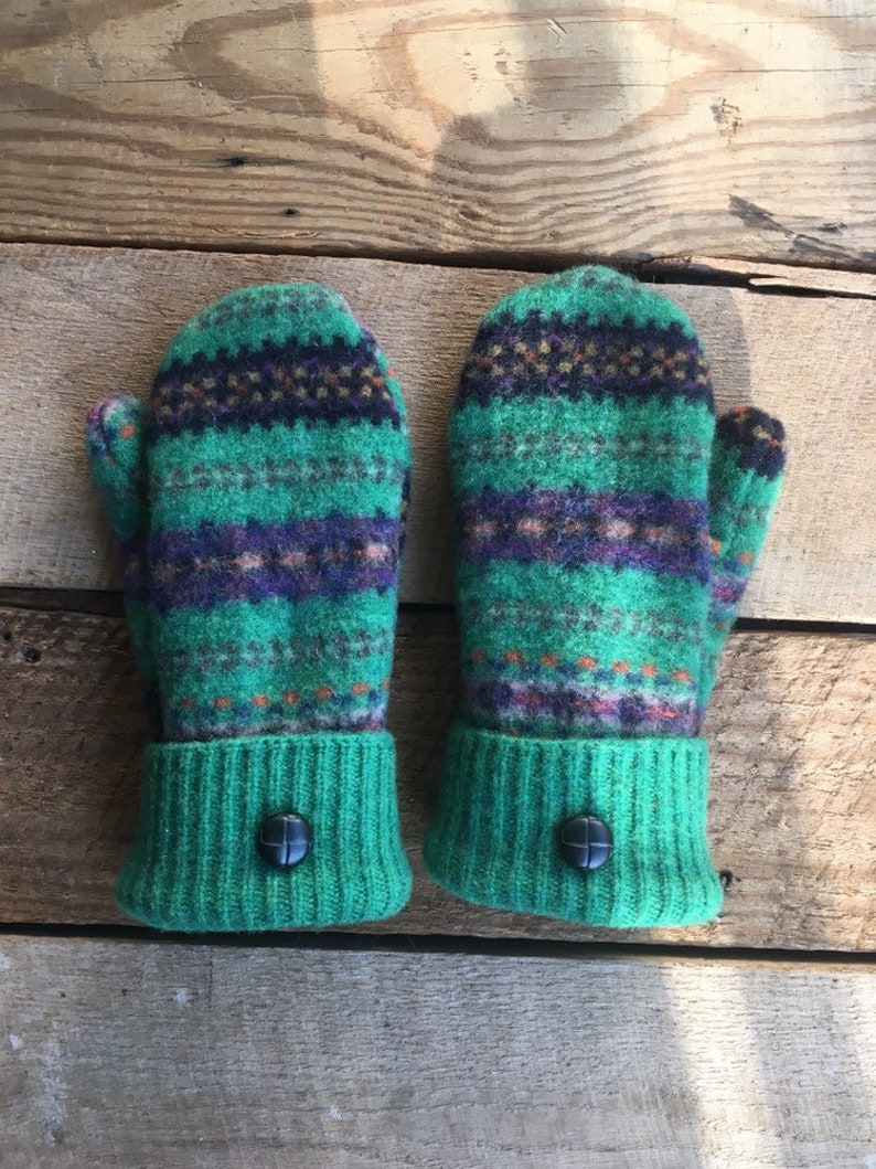 Wool Mitten Pattern: Upcycled Sweater Mittens Tutorial (digital ...