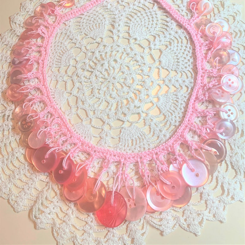 Button Necklace - Etsy