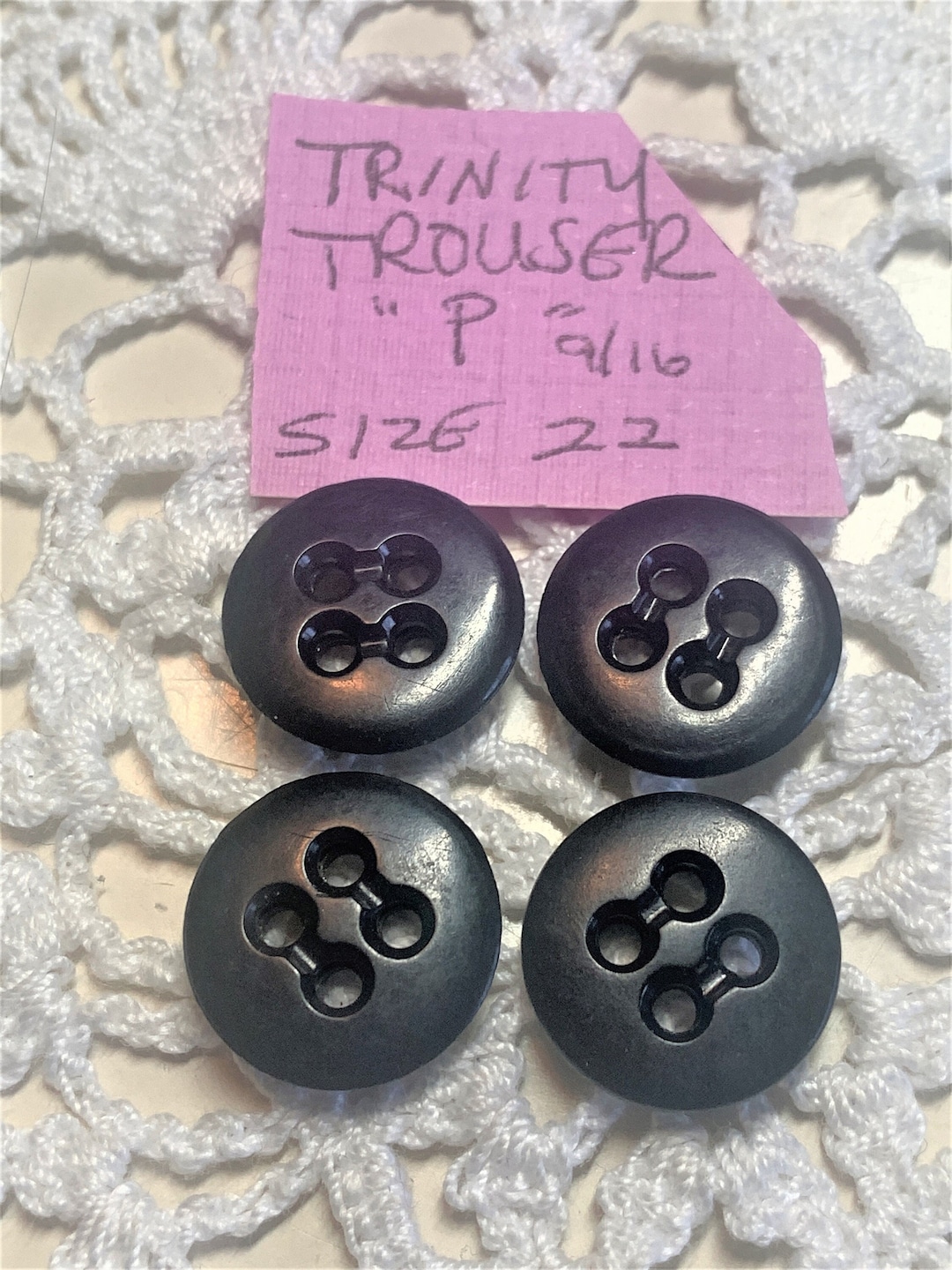 Colt # 48 Black "p" Trinity Trouser Buttons (set of 4 or More) - Etsy