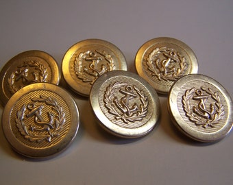 Navy uniform buttons | Etsy