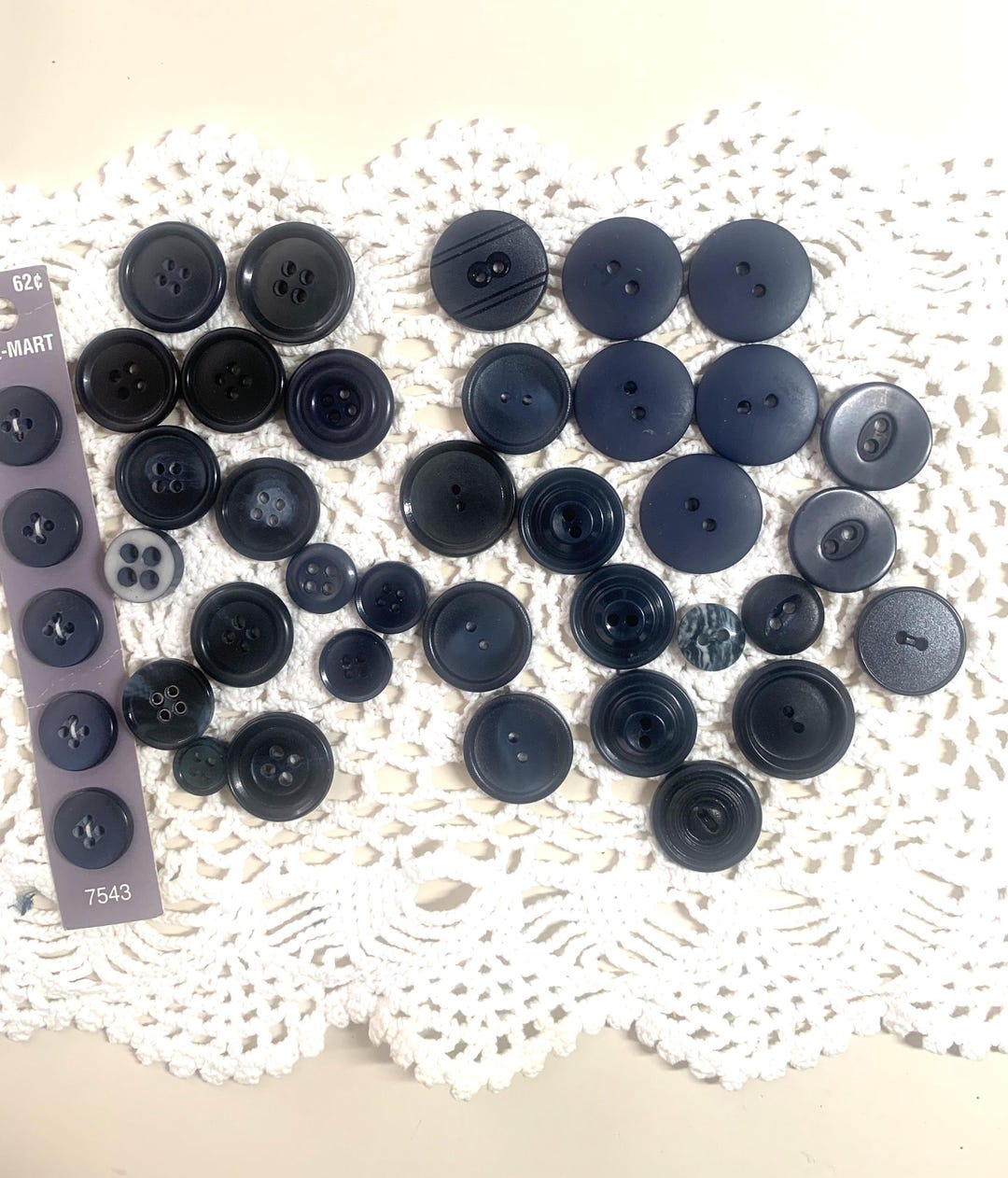 40 Assorted Dark Navy Vintage Buttons ~ Some Sets ~ 7/16" to 15/16" - Etsy