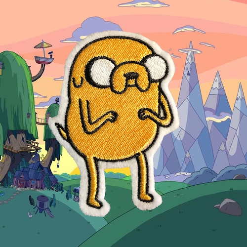 Jake the Dog in a Pocket Adventure Time Iron on Patch | Etsy