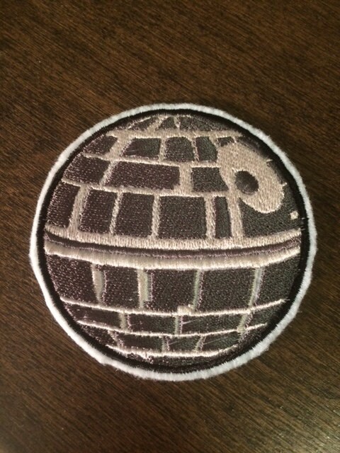 The Death Star -- Star Wars Embroidered Iron-on Patch - Etsy