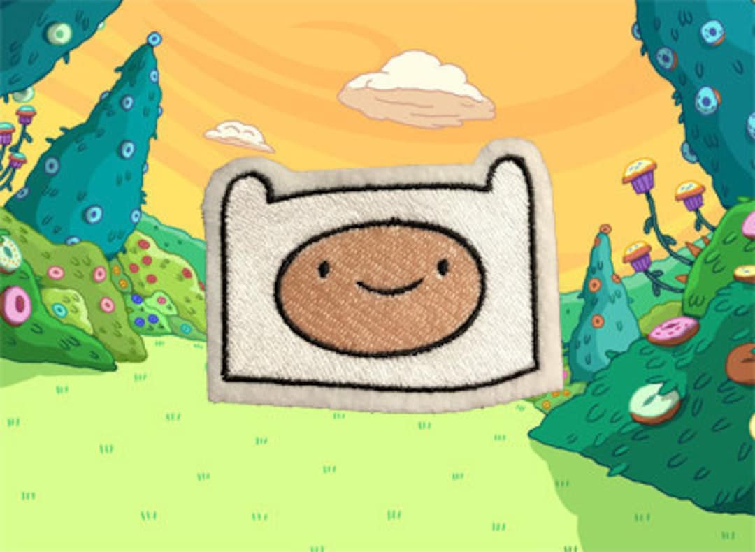 Finn's Face - Adventure Time Iron-on Patch - Etsy