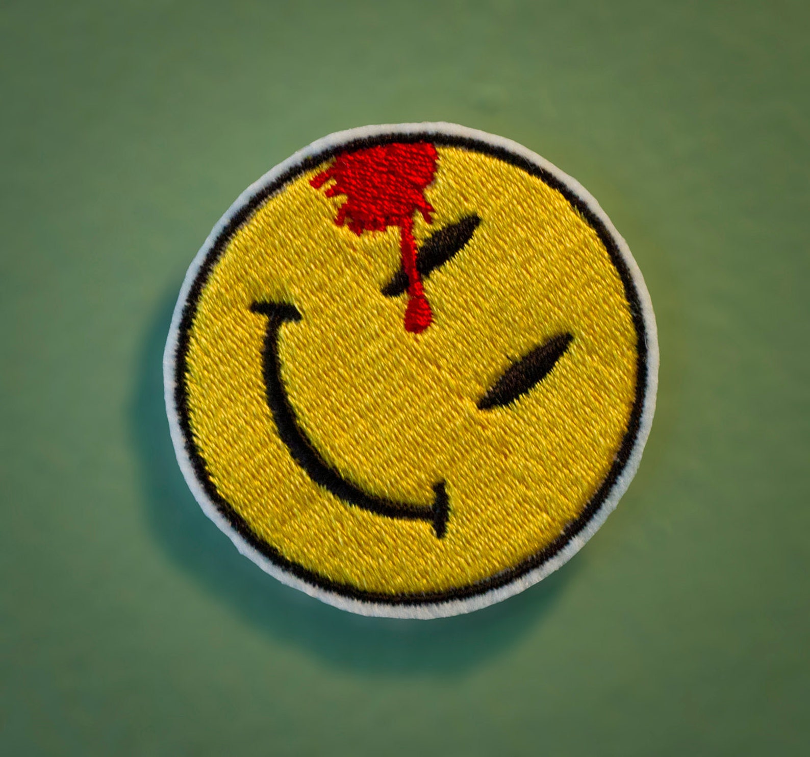 Watchmen Symbol Iron-on Embroidered Smiley Face Patch | Etsy