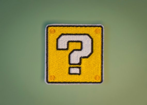 Coin Block Nintendo Throwback Embroidered Iron-on NES Mario | Etsy