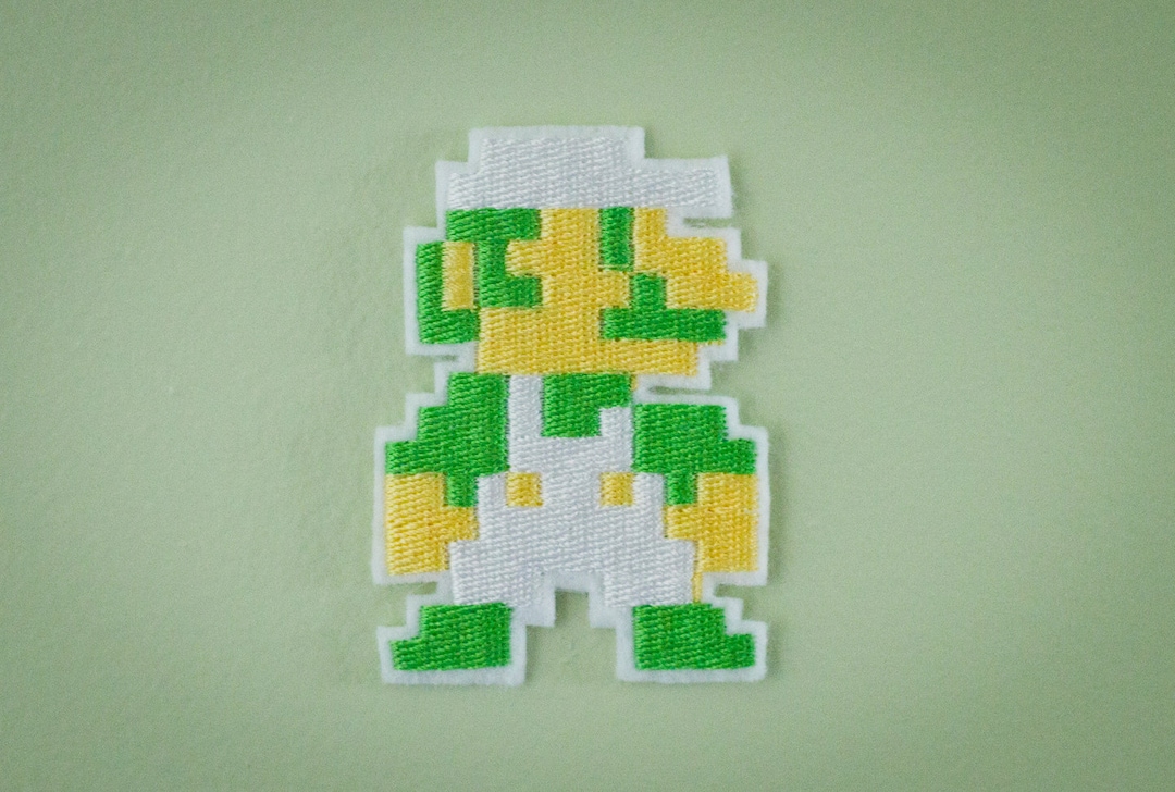 8 BIT LUIGI -- Nintendo Throwback Embroidered Iron-on NES Patch - Etsy