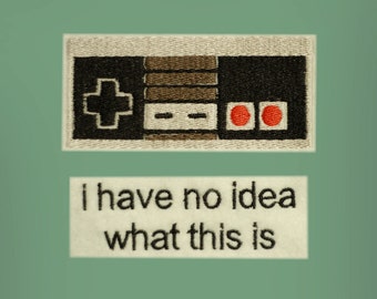 CONTROLLER Nintendo Throwback Embroidered Iron-on NES Patch | Etsy