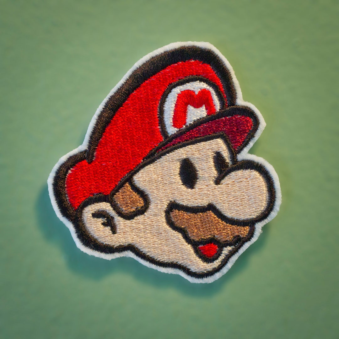 PAPER MARIO-- Embroidered Iron-on Mario NES Nintendo Throwback Patch - Etsy