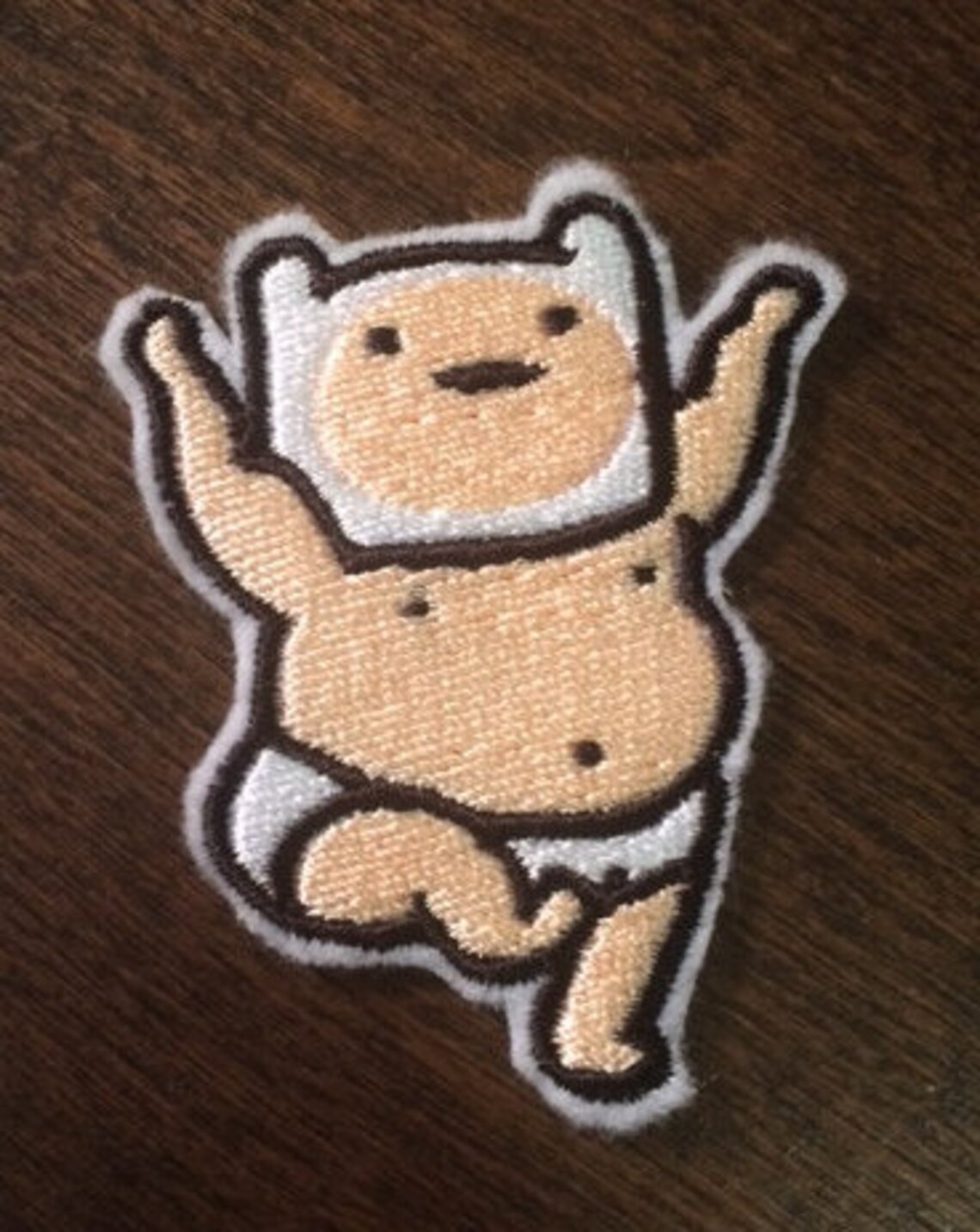 Buff Baby Finn - Iron on Adventure Time Patch - Etsy UK