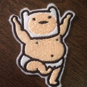 Buff Baby Finn - Iron on Adventure Time Patch - Etsy UK