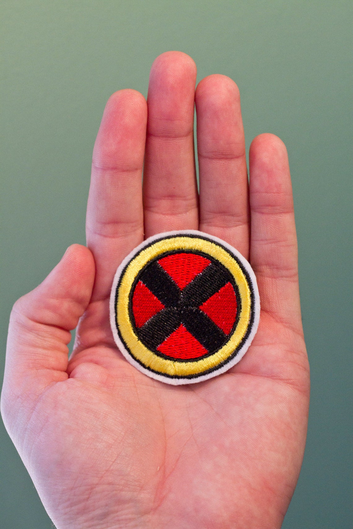 X-men Badge Iron-on Embroidered Comic Book Patch - Etsy