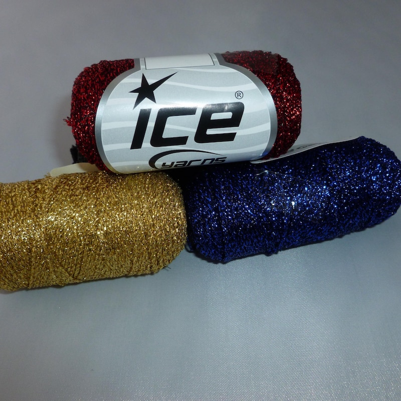 Metallic Yarn - Etsy