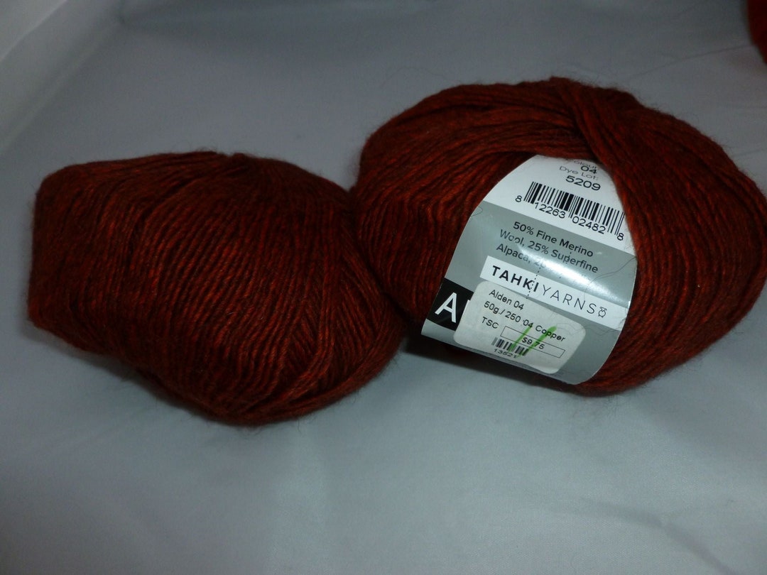 Cinnamon 04 Alden by Tahki Stacy Charles, Alpaca Wool Blend, DK, 50 Gm ...