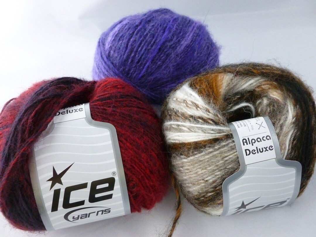 Alpaca Deluxe by ICE Yarns, DK Alpaca Wool Blend, Variegated - Etsy