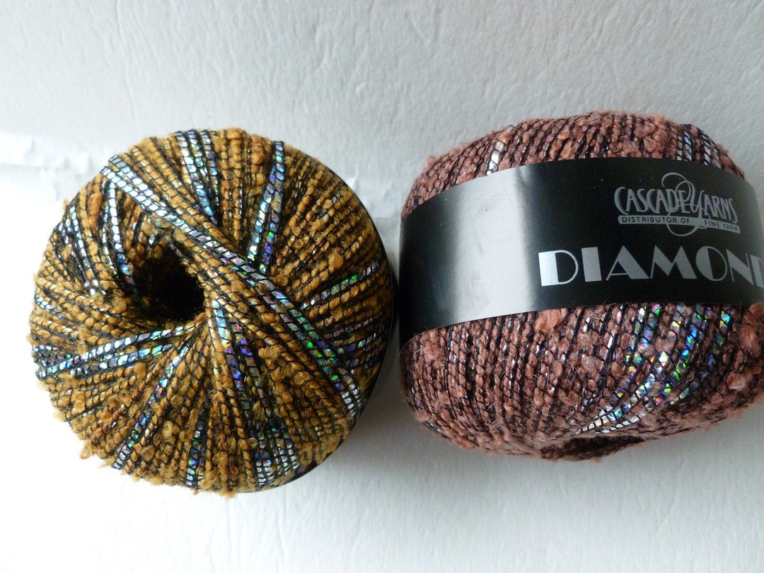 Diamonds by Cascade Yarns, 50 Gm, Nylon Wool Metallic Blend - Etsy