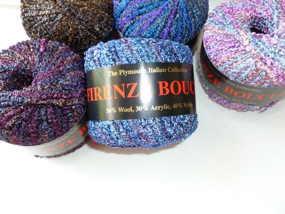 Firenze Boucle by Plymouth Yarn, Nylon Wool Blend Boucle, - Etsy