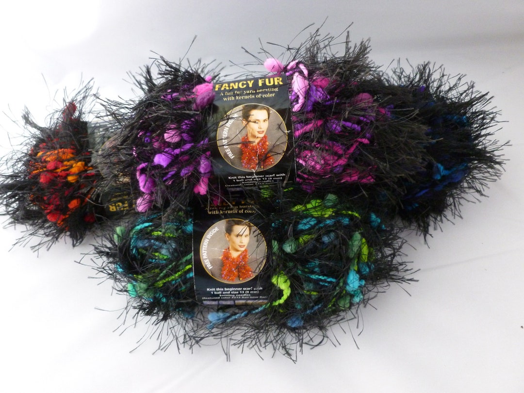 Fancy Fur by Lion Brand Yarn, Multiple Colors - Etsy