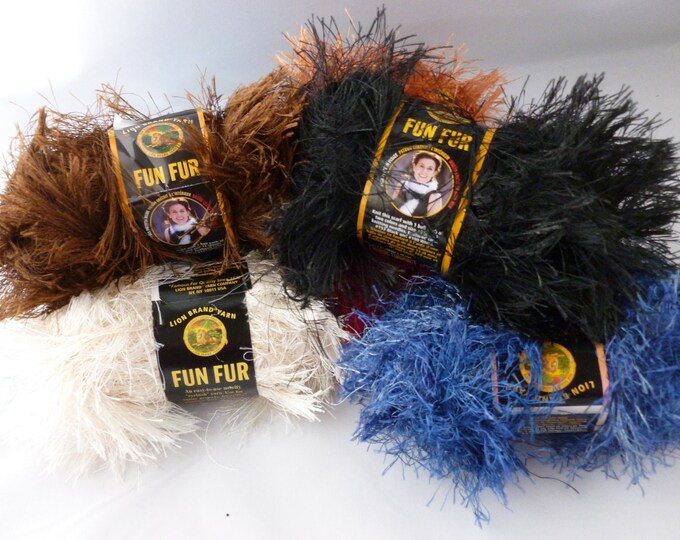 Fun Fur by Lion Brand Yarn, Multiple Colors - Etsy