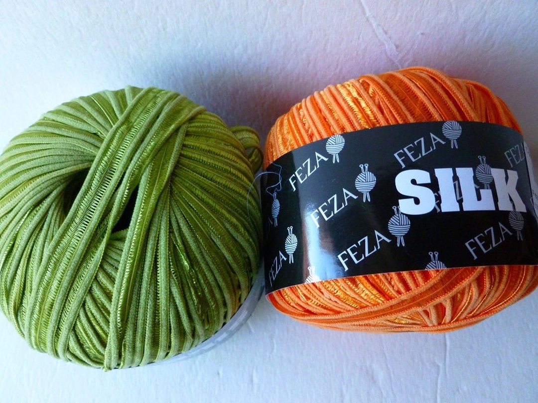 Silk by Feza Yarn, Multiple Colors, Ribbon Yarn, 50 Gm - Etsy