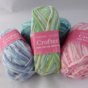 Crofter Baby Fair Isle Effect DK by Sirdar Yarns Multiple Colors ...