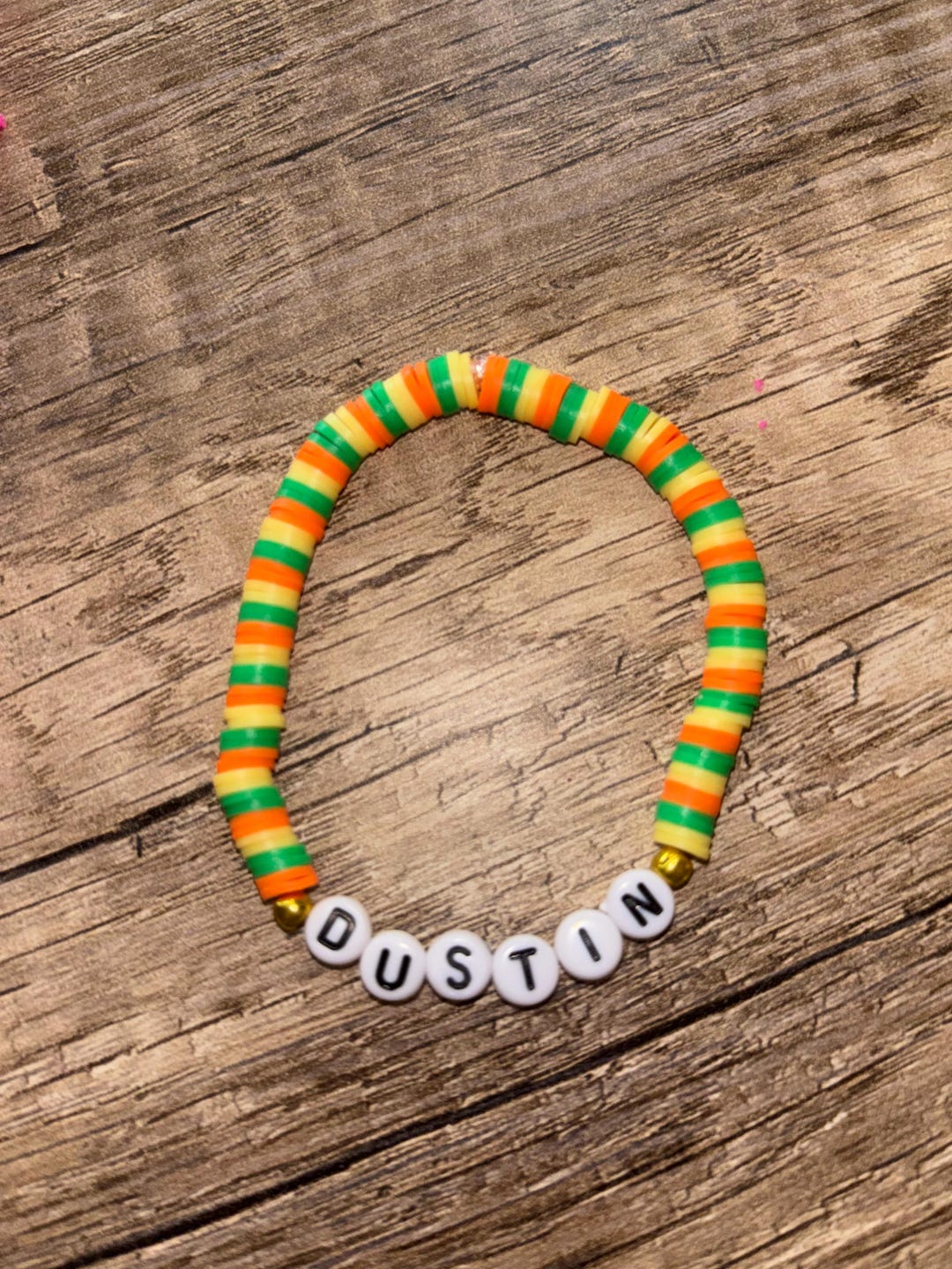 Handmade Stranger Things Themed “dustin” Bracelet - Etsy