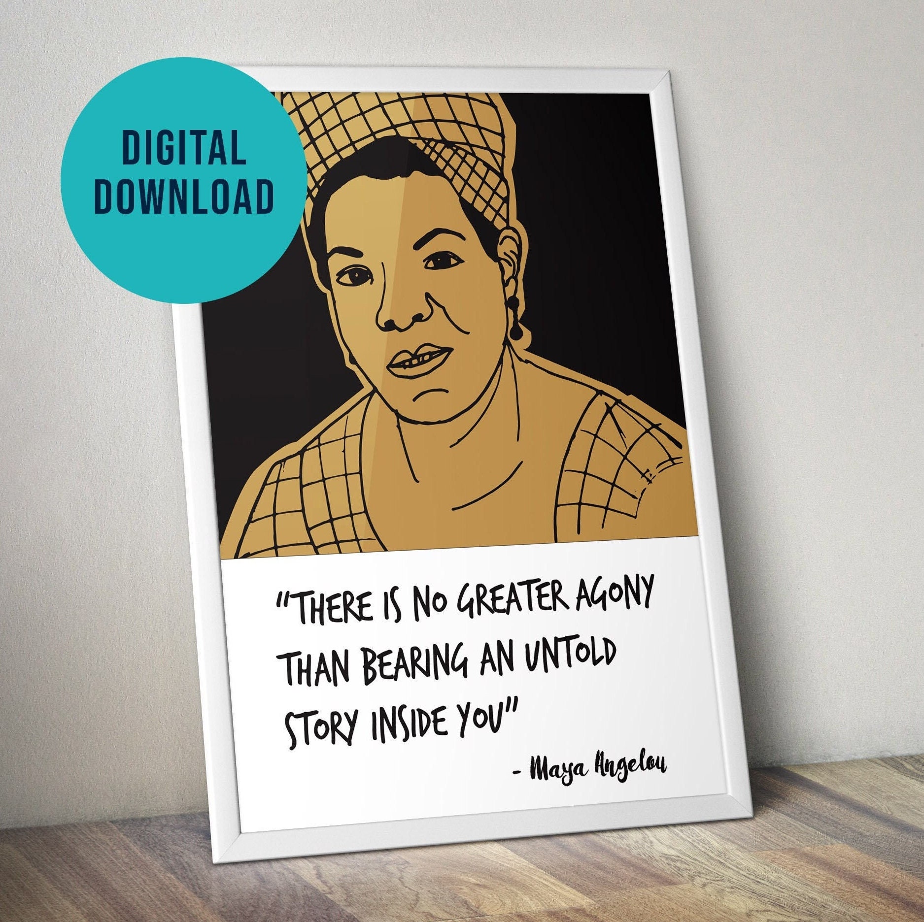 Maya Angelou Quote, Maya Angelou, Wall Art, Poem, There is No Greater ...