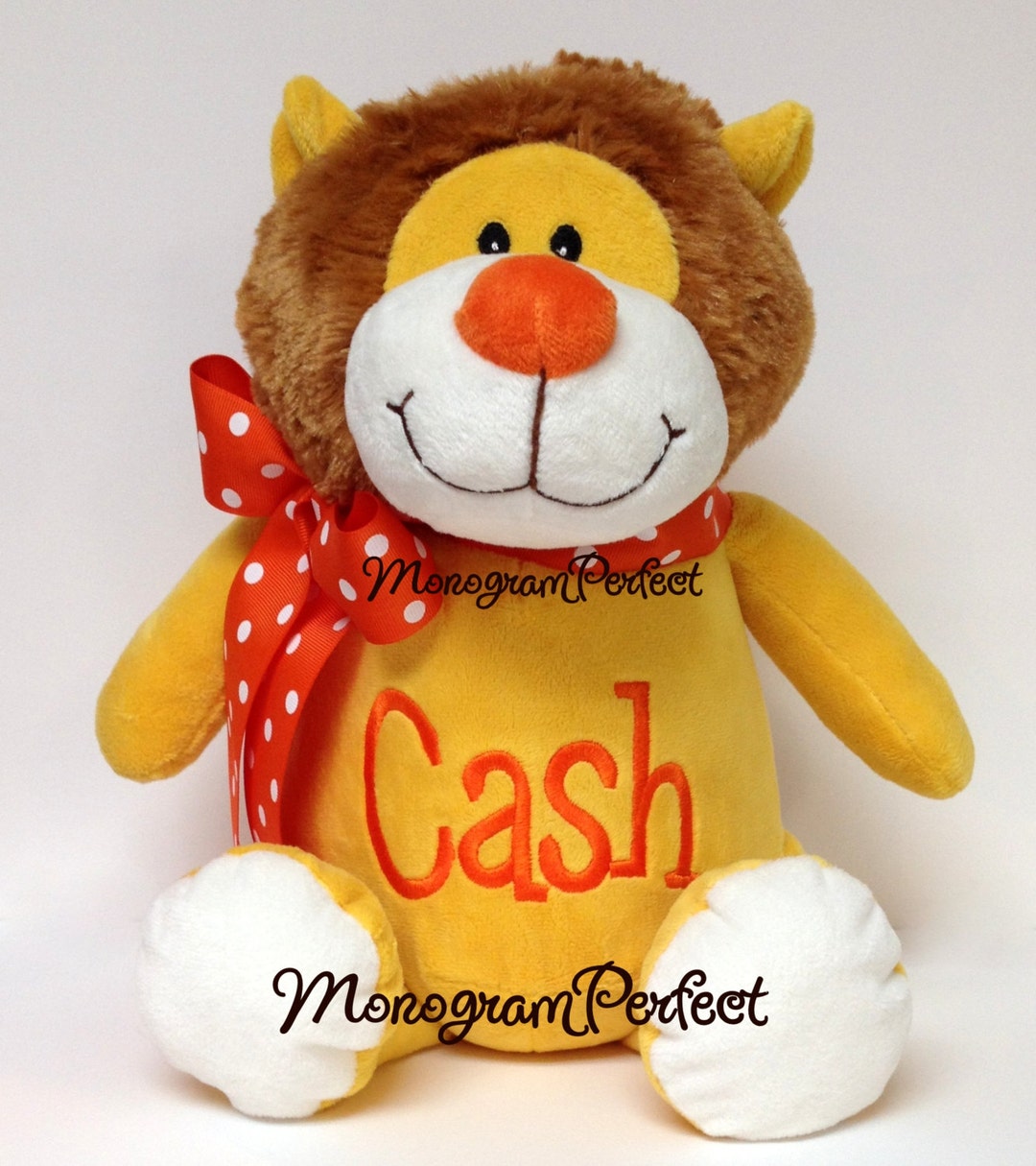 Personalized Plush Golden Yellow Lion Stuffed Animal Soft Toy - Etsy