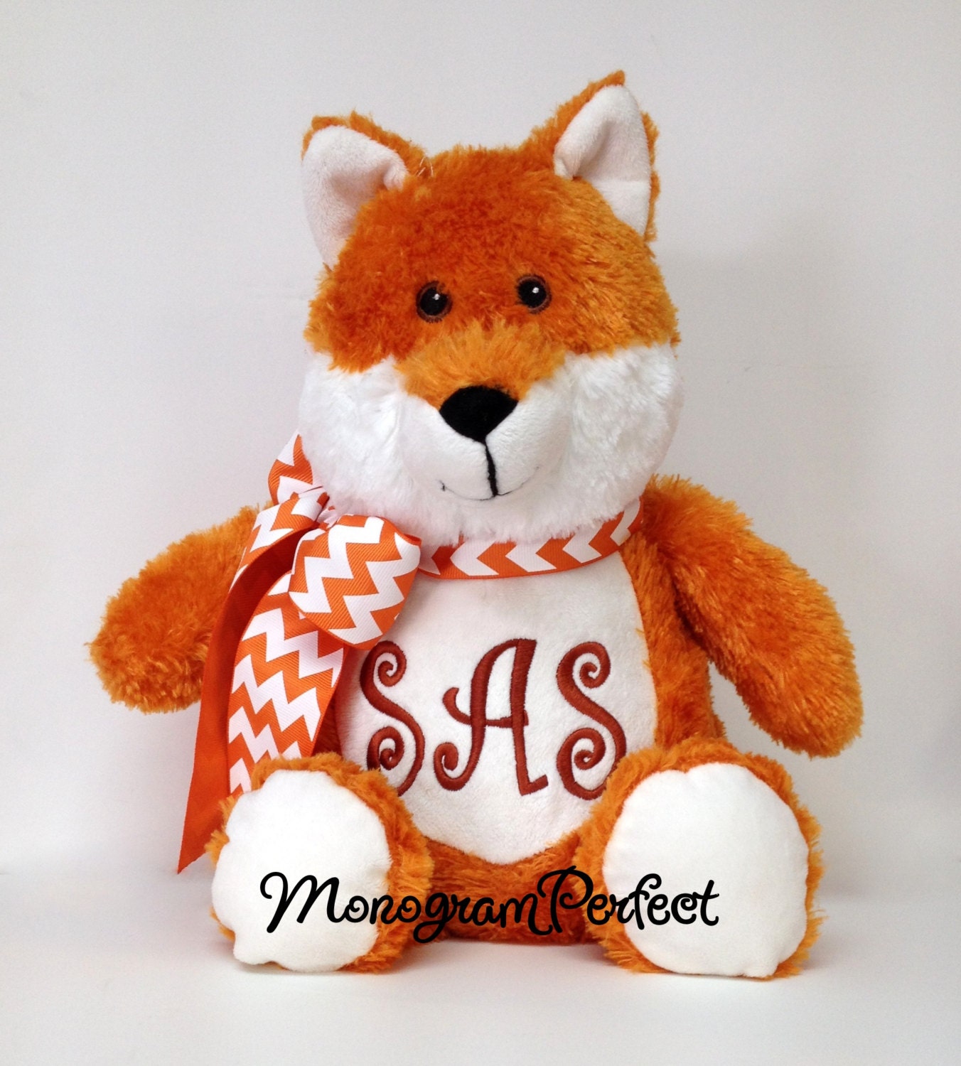 Personalized 16" Plush Fox Stuffed Animal - Etsy