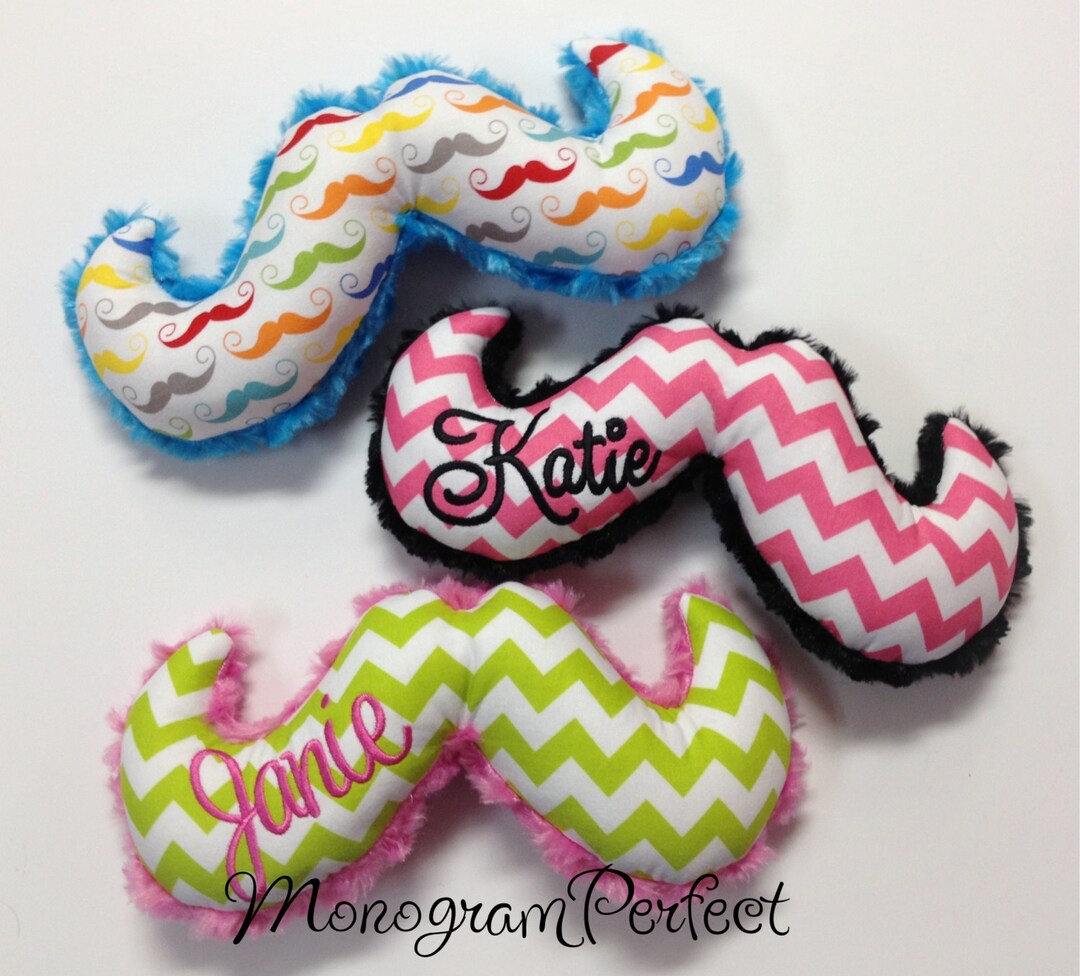Personalized Mustache Soft Toy, Plush Pillow - Etsy