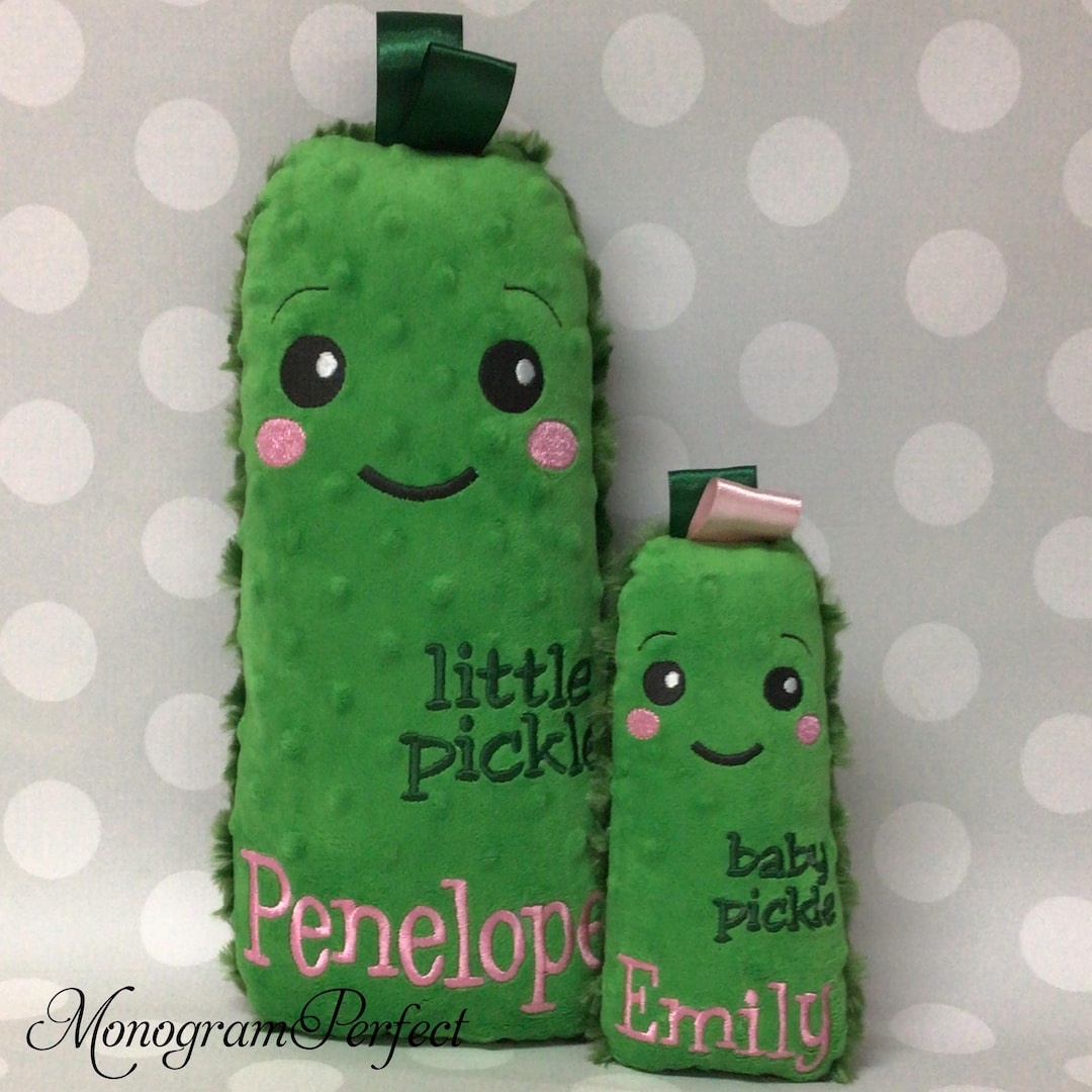 Personalized Big Sister Pickle Doll / Little Sister Pickle Rattle ...