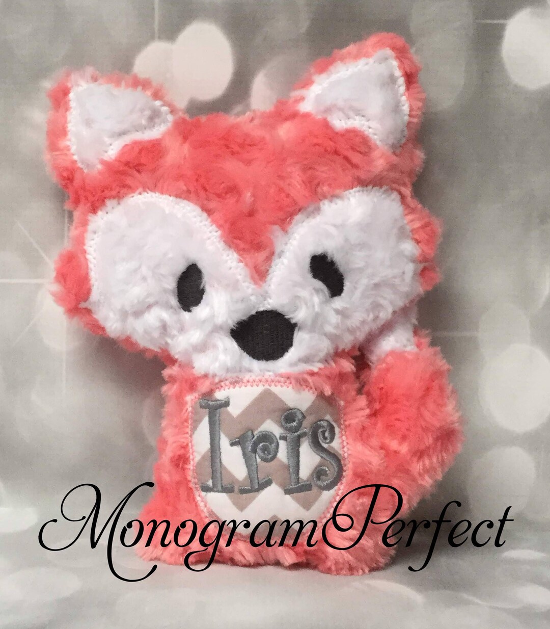 Personalized Stuffed Fluffy Coral Plush Woodland Fox - Etsy