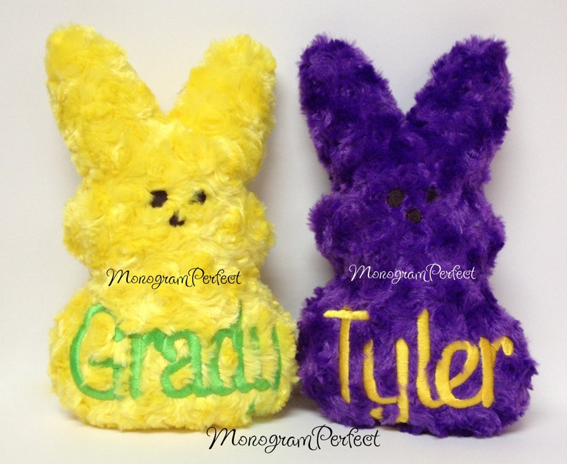 Large Personalized Fluffy Easter Marshmallow Bunny Soft Toy | Etsy