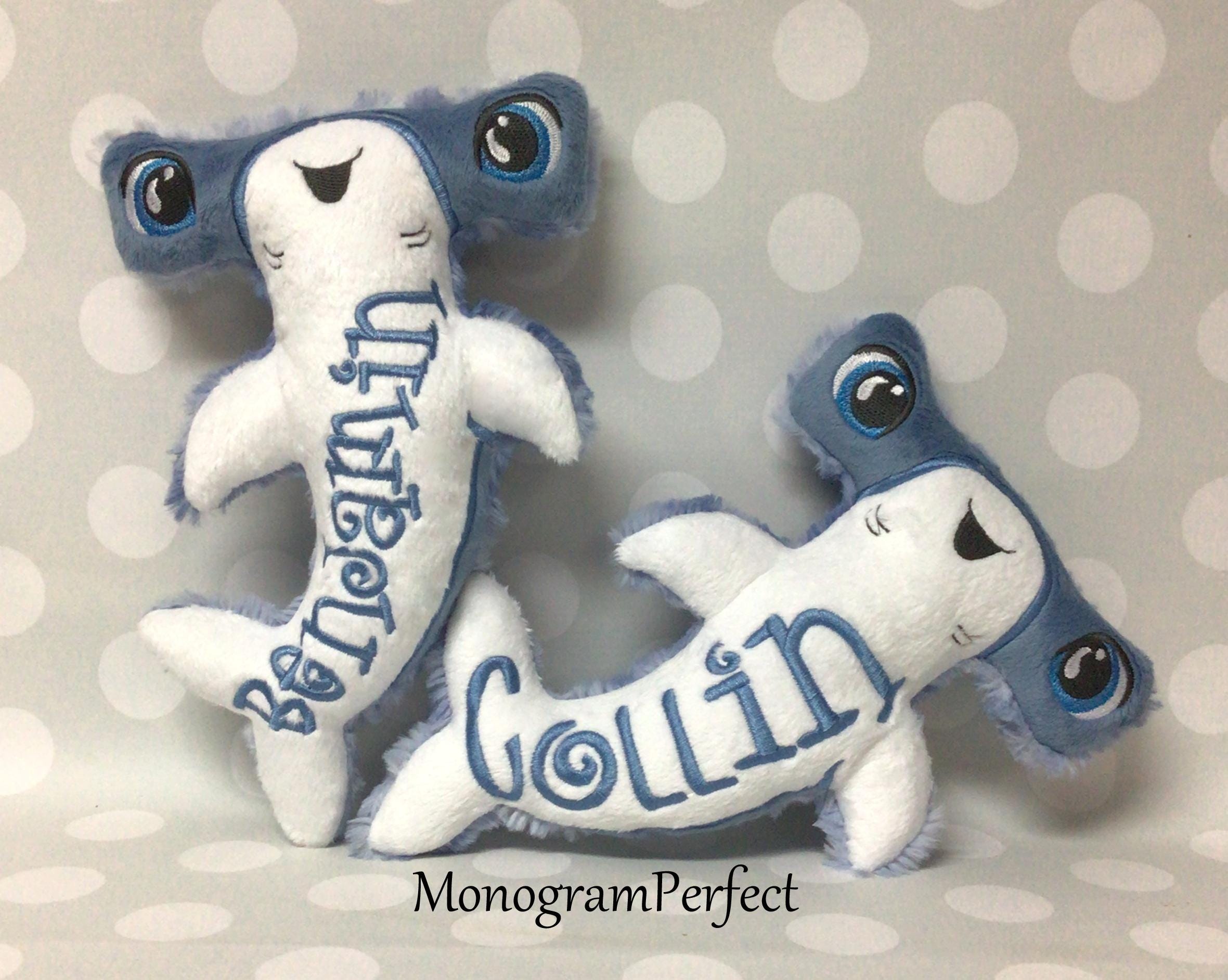 Personalized Plush Hammerhead Shark Stuffie Soft Toy - 11" X 7" - Etsy