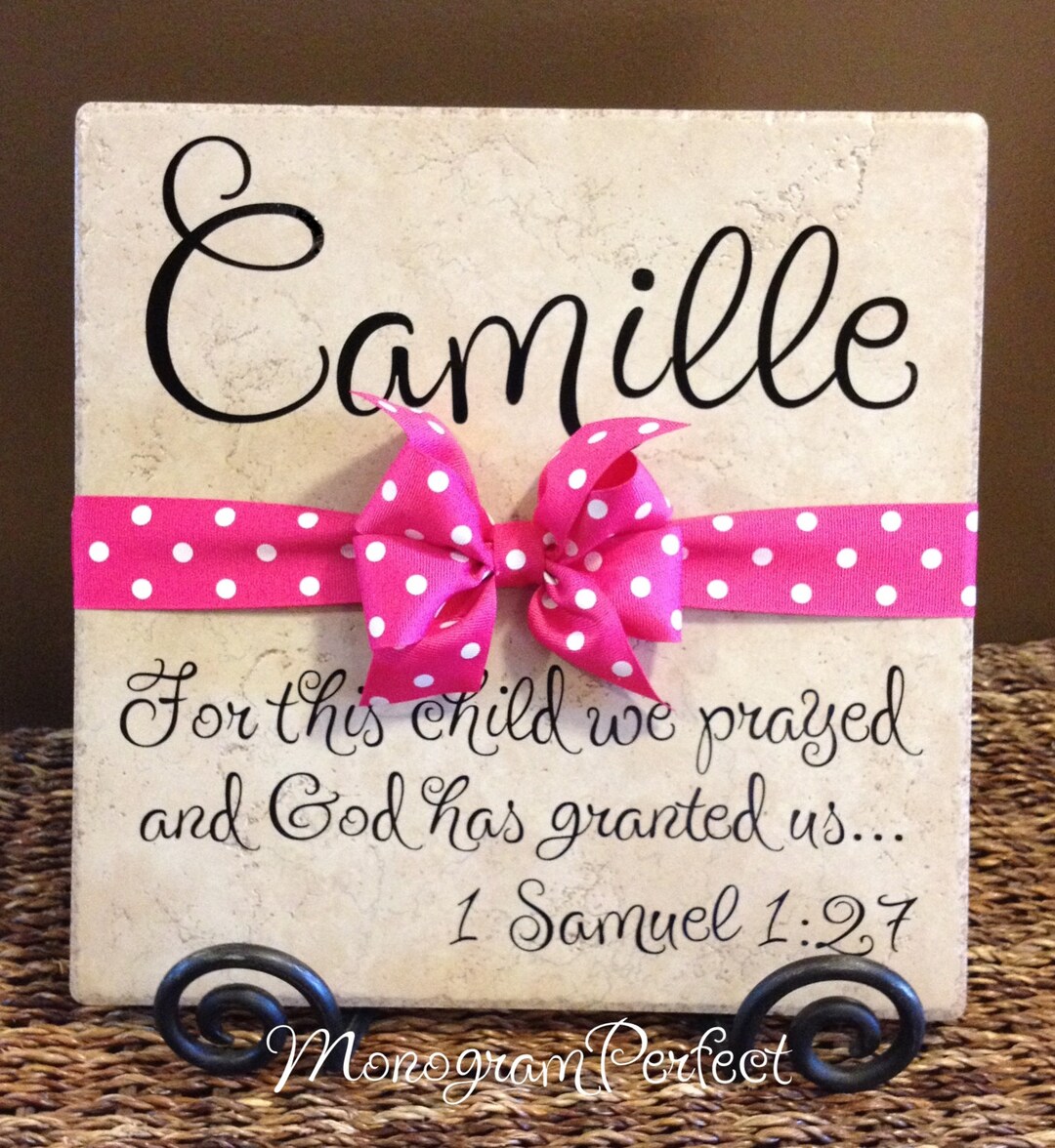 Personalized Adoption Gift or Baby Shower Vinyl Art Decorative Tile - Etsy