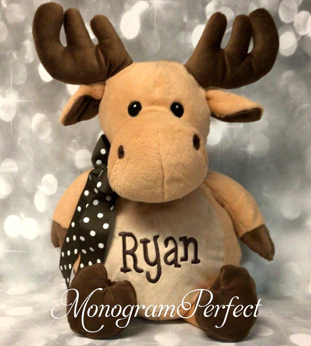 Personalized 16 Plush Moose Stuffed Animal - Etsy