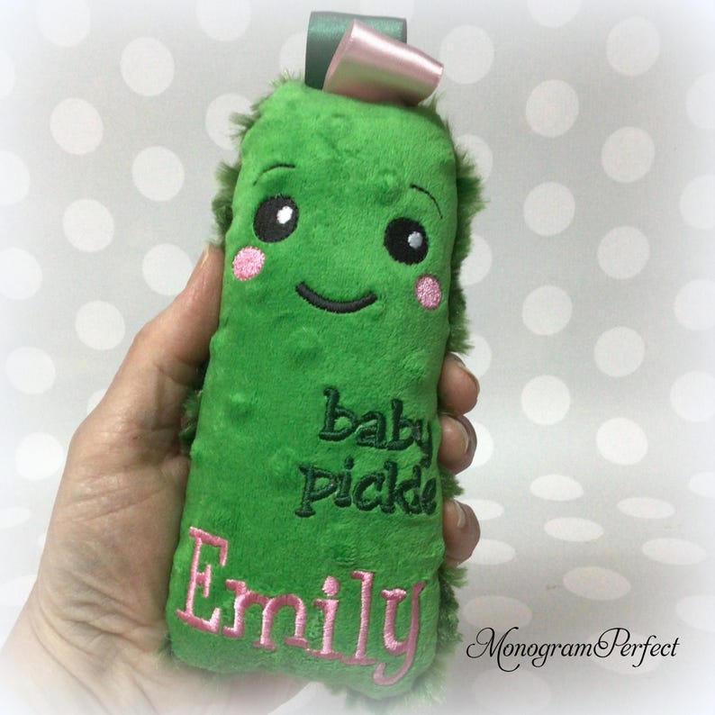 Personalized Big Sister Pickle Doll / Little Sister Pickle Rattle ...