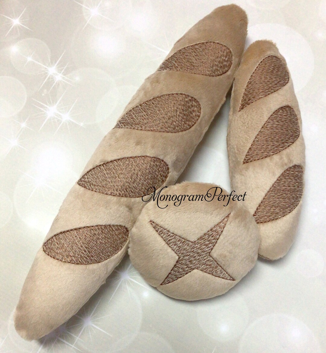Artisan Bread Loaves Stuffies Pretend Kitchen Play Food Set! Set of 3 ...
