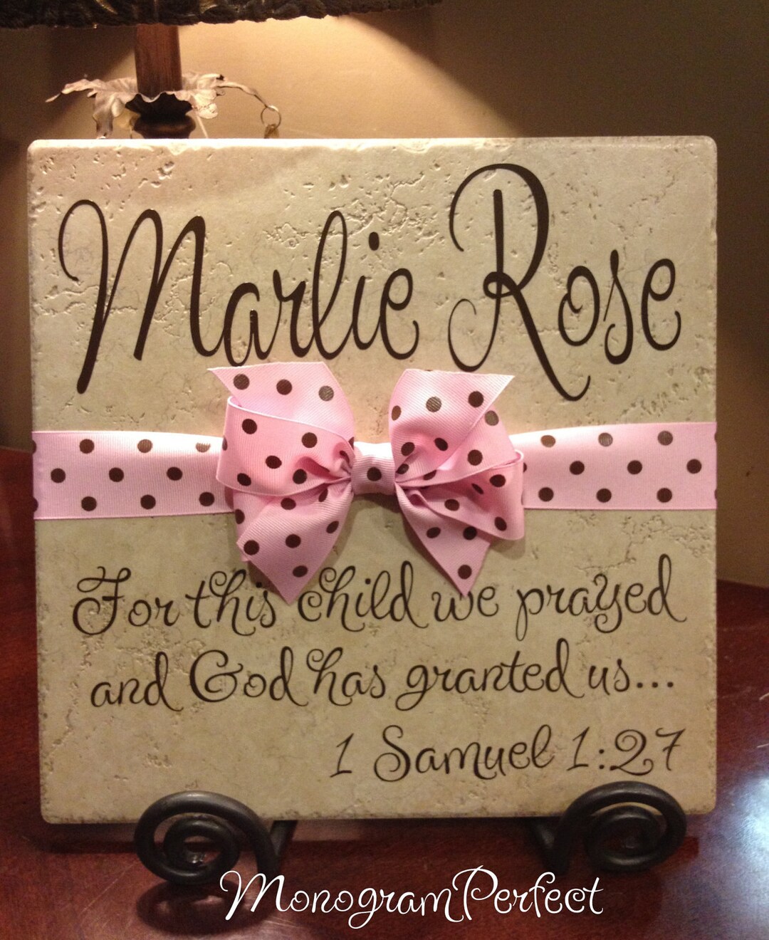 Personalized Adoption Gift or Baby Shower Vinyl Art Decorative Tile - Etsy